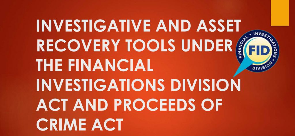 Presentations – Financial Investigations Divisions